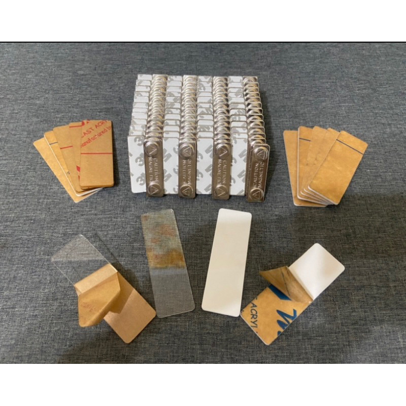 Acrylic Nameplate Clear, White, Blank / Transparent, Name Tag, Badge ...