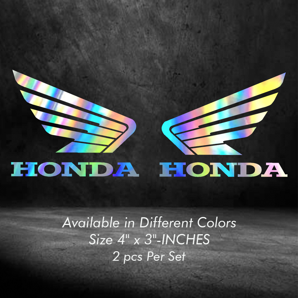 2 PCS Honda Wing Cutout Decal/Sticker For Motorcycle | Shopee Philippines
