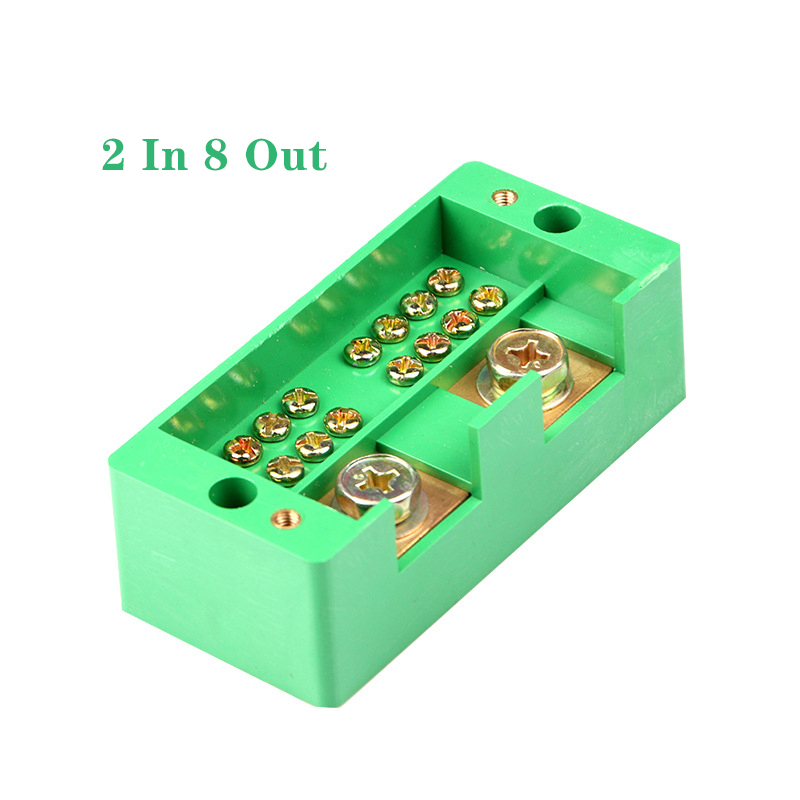 2 In 6 8 12 Out Wire Terminal Box Terminal Wiring Connector Single Phase Terminal Block Box
