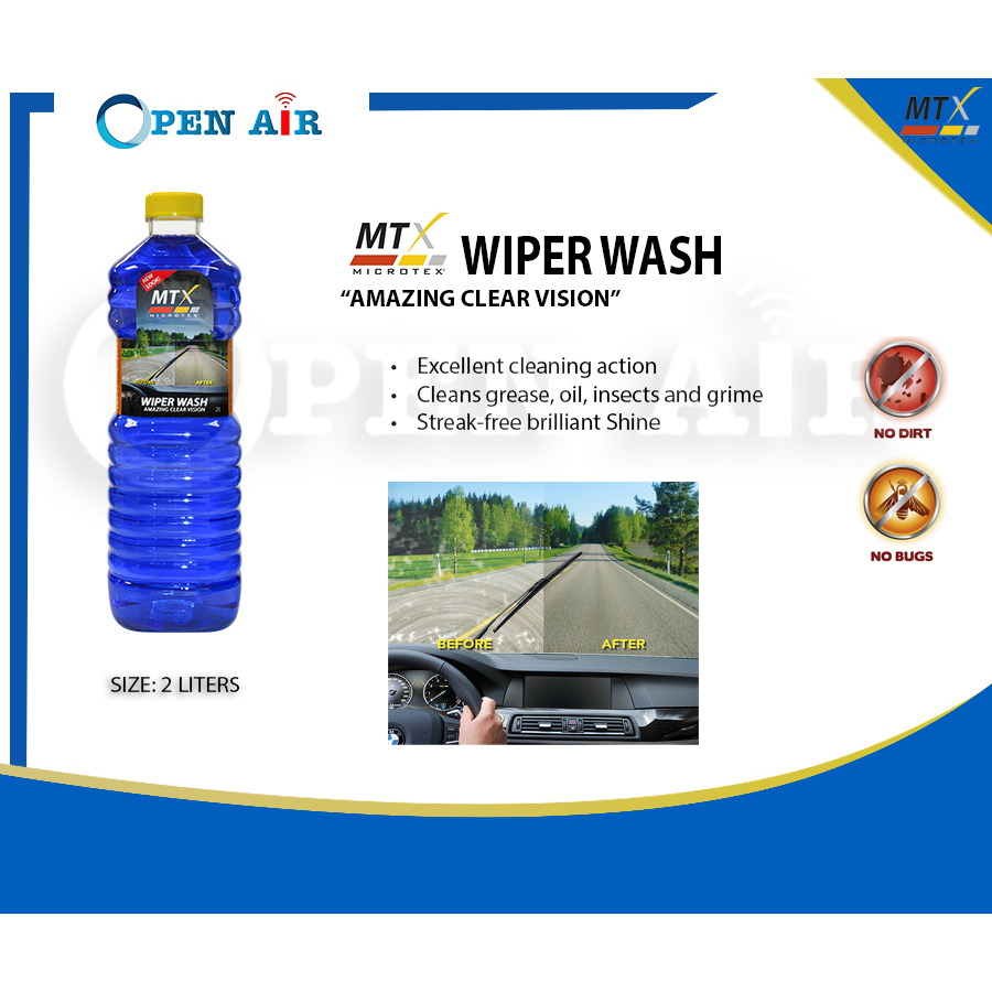 Microtex MTX Wiper Wash Windshield Glass Care 2L 2000ml | Shopee ...
