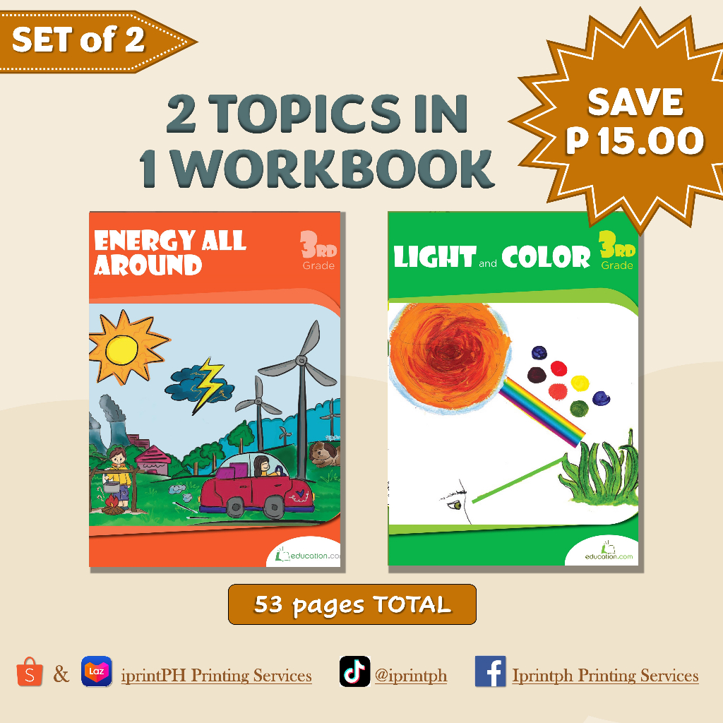 GRADE 3 SCIENCE & OTHERS (Worksheets / Workbooks) | Shopee Philippines