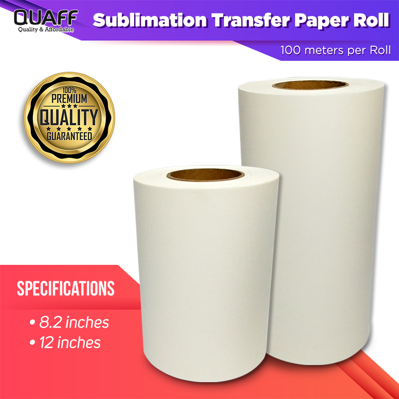 QUAFF Sublimation Transfer Paper Roll 100GSM Yellow (8.2 inches|12 ...