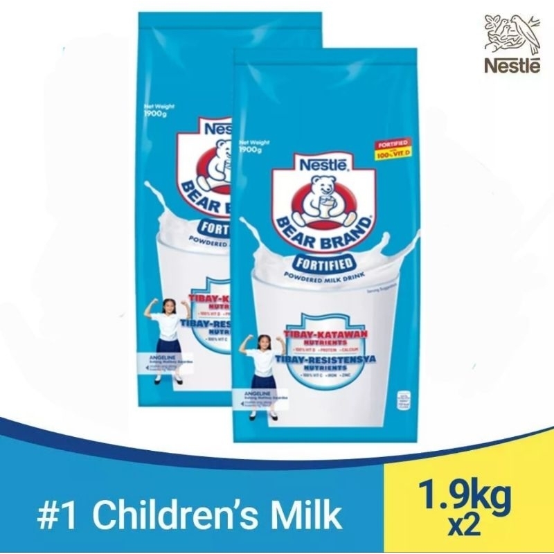 Bear Brand Fortified 1.9kg (pack of 2) | Shopee Philippines