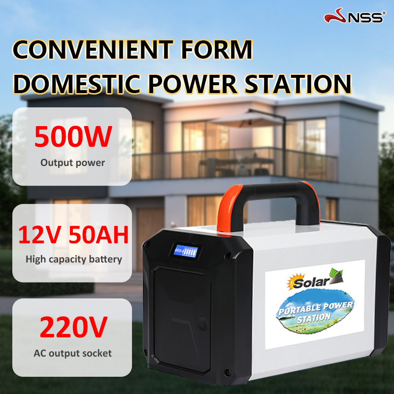NSS 220V 500W solar generator 50000 mah portable power station for fan/laptop power supply ...