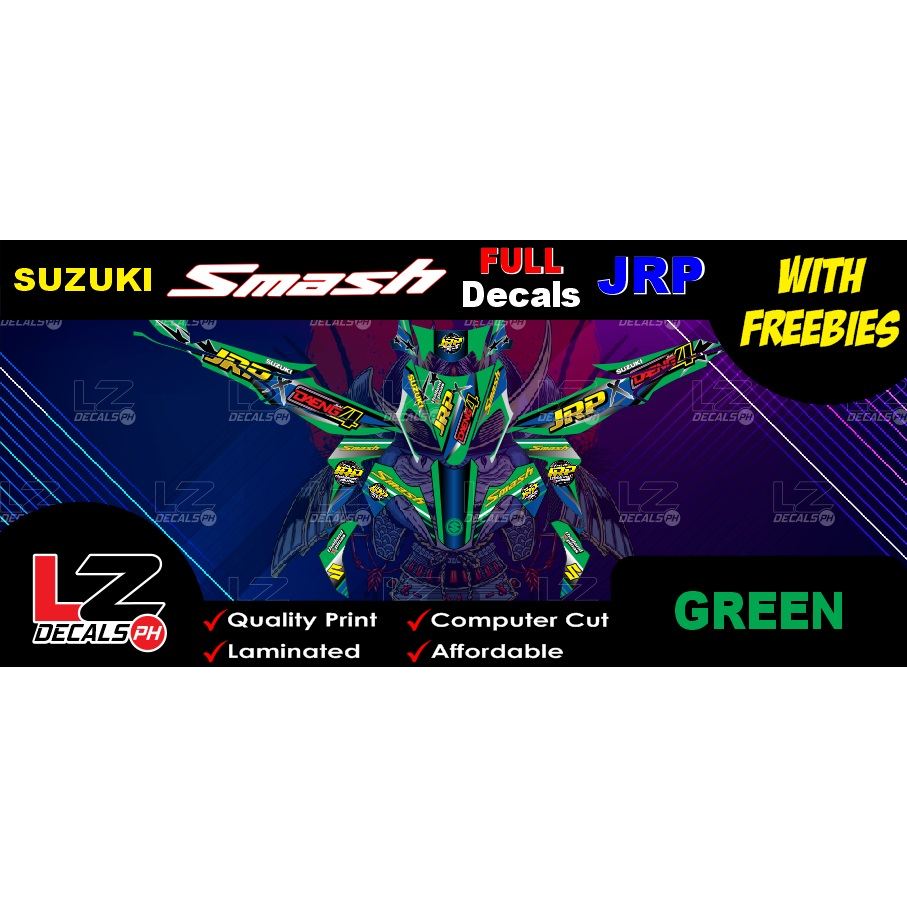 Suzuki Smash 115 JRP Full Decals / Stickers (with freebies) | Shopee ...