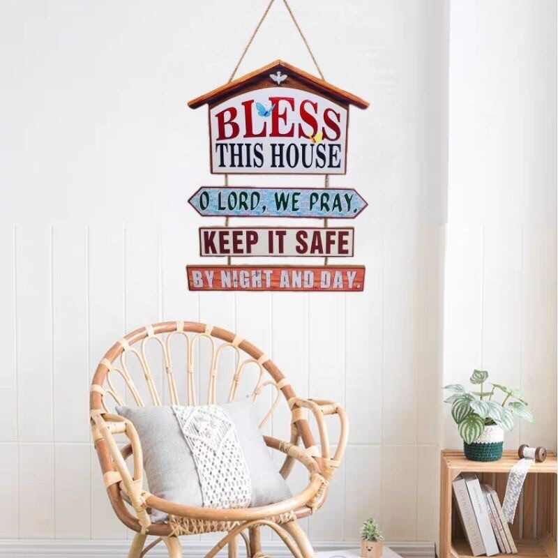 "Bless This House O LORD We Pray " Wooden Hanging Wall Decor house ...