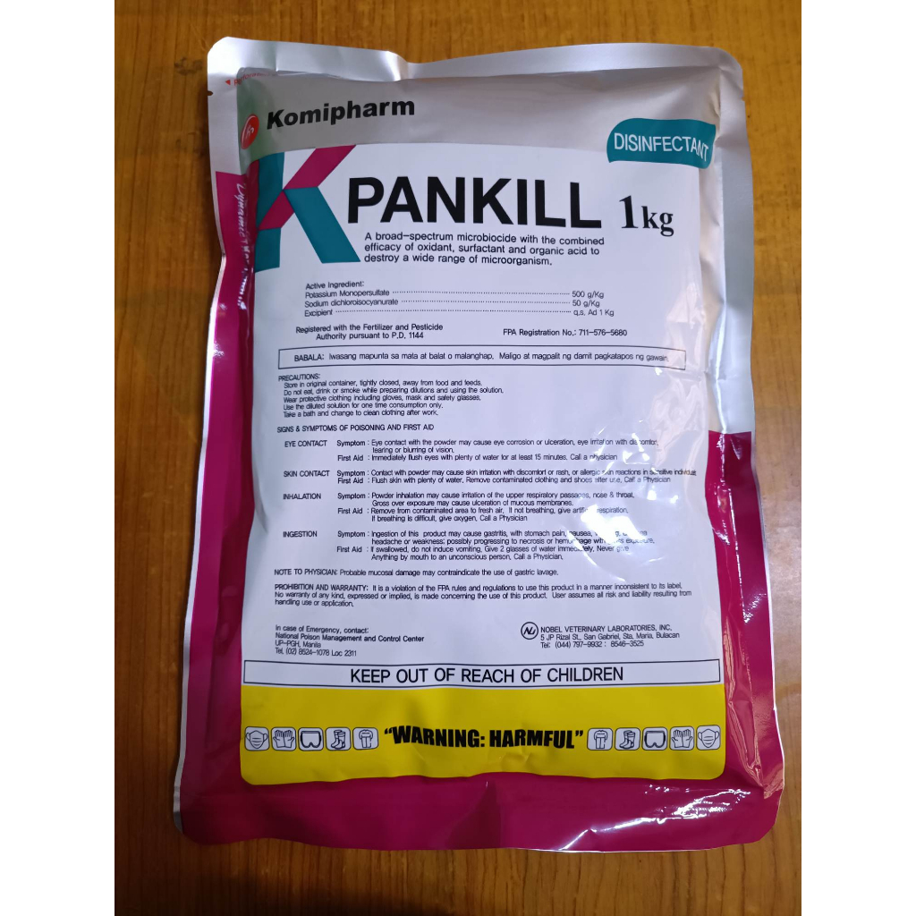 Pankill disinfectant 1 kg a broad spectrum microbiocide | Shopee ...