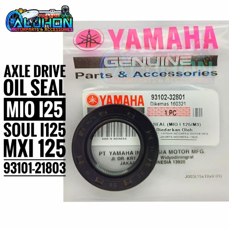 YAMAHA AXLE DRIVE PULLEY Oil Seal M3 MIOi125, SOUL I125, MXI 125 93102-32801 | Shopee Philippines