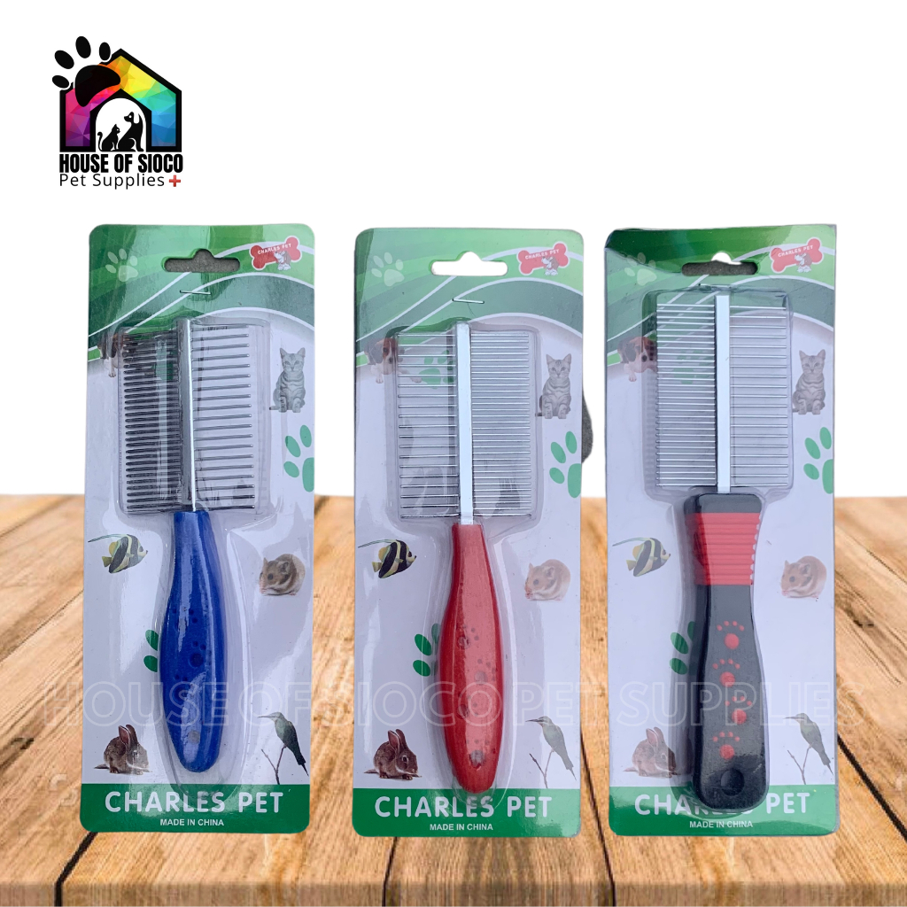 Pet Grooming Double Comb Stainless | Shopee Philippines