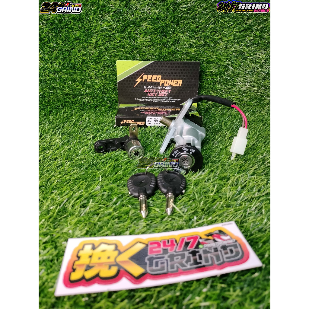 FLOWER TYPE ANTI THEFT KEY IGNITION SWITCH YAMAHA MIO SPORTY / SOULTY ...