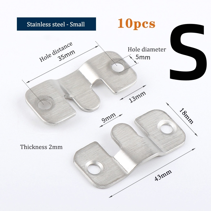 5 Pairs Flush Mount Bracket Picture Frame Hanger Photo Hook Z Clip ...