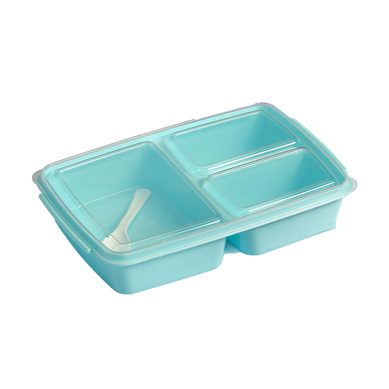 atta Plastic lunch box with spoon Pocket Baunan Food Picnic Storage ...