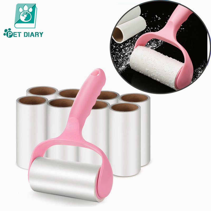Sticky Cleaner Hair Roller with Cover Clothes Cleaning Dust Removal ...