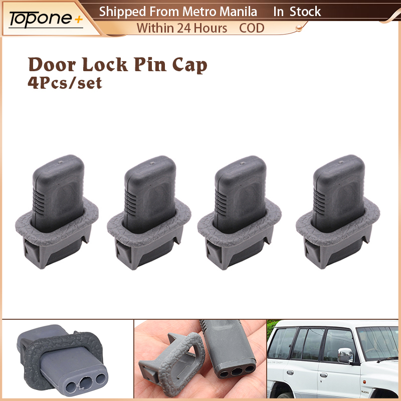 4PCS Door Lock Pin Cap Set For Mitsubishi Pajero Montero V31 V32 V33 ...