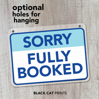 Fully Booked Sign / Laminated Signage / Sign Board | Shopee Philippines
