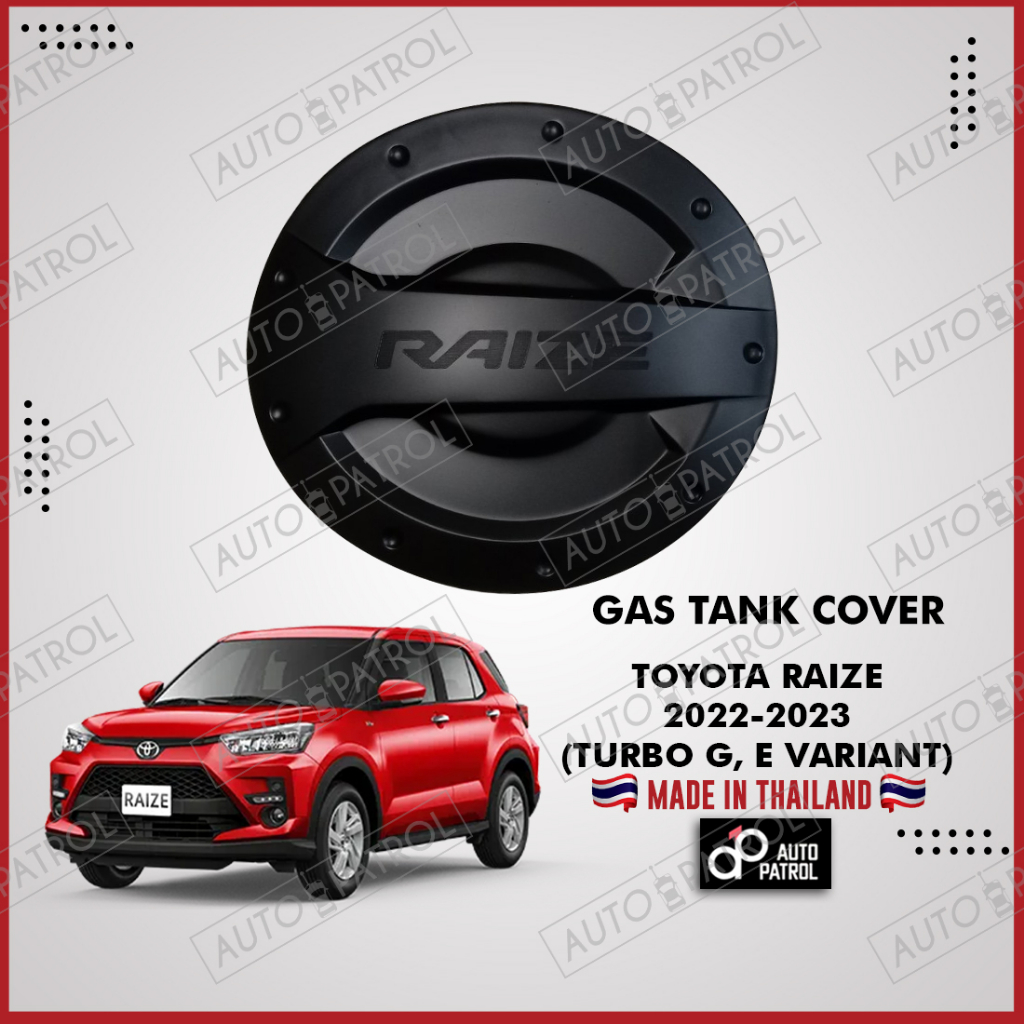 Toyota Raize 2022 - 2023 IGas Tank Cover Matte Black G, E variant V2 ...