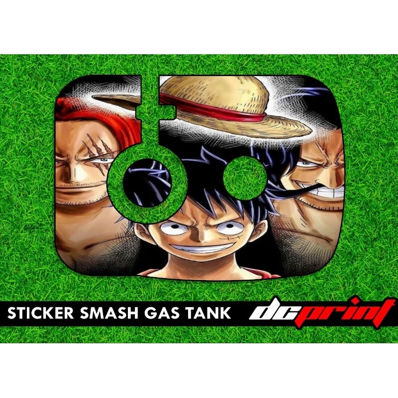 Smash Gas Tank Sticker Laminated Waterproof Glossy Sticker Compatible ...