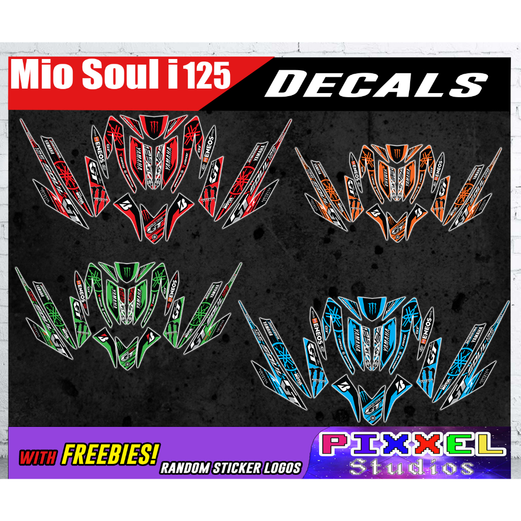 YAMAHA MIO SOUL i 125 FULL DECALS STICKERS | Shopee Philippines