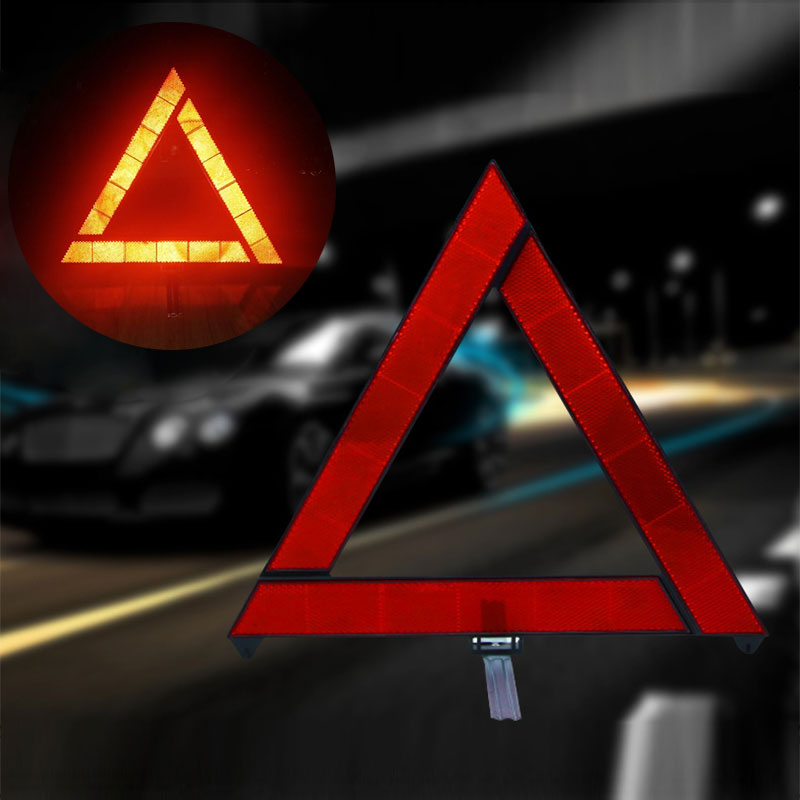 Car Emergency Breakdown Warning Triangle Red Reflective Safety Hazard ...