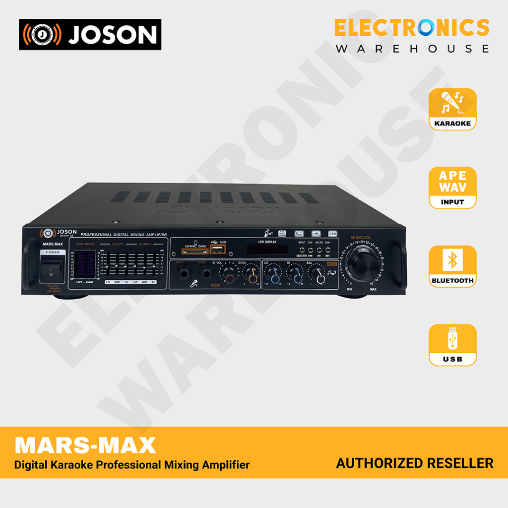Joson MARS-MAX Digital Karaoke Professional Mixing Amplifier | Shopee ...
