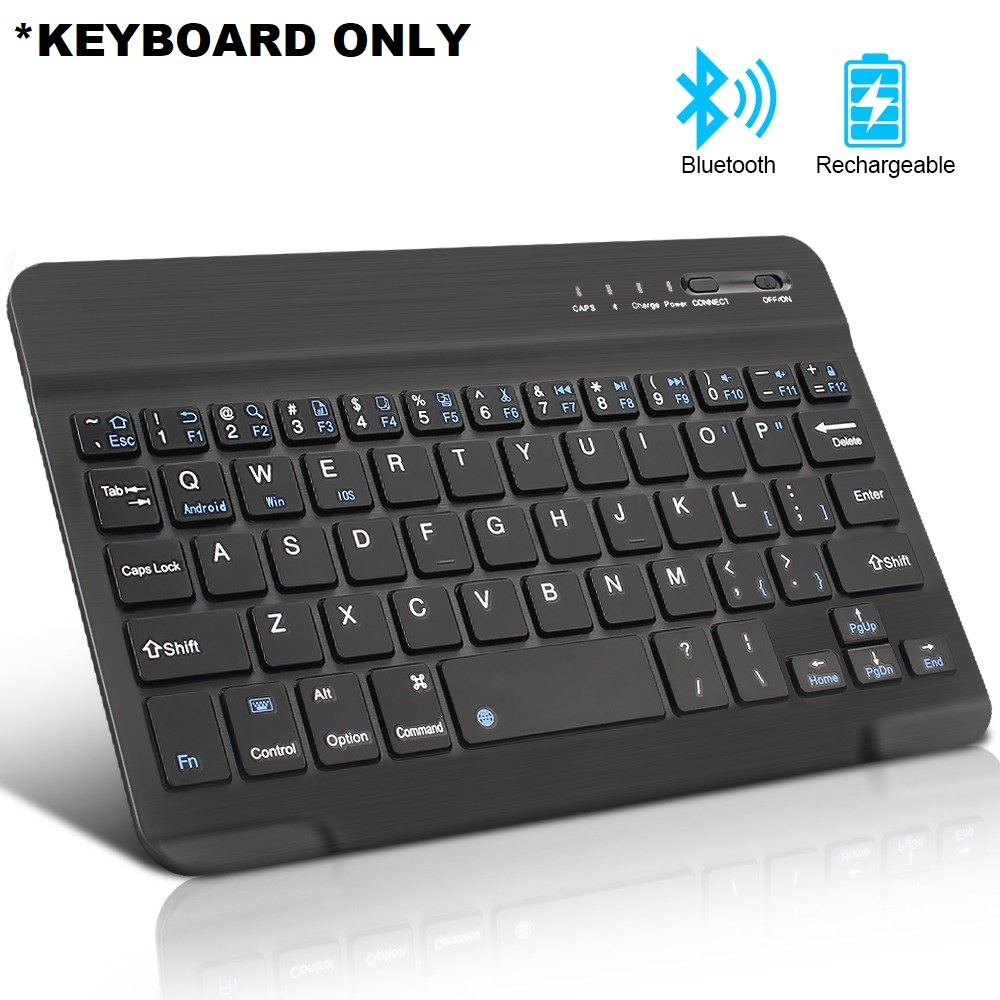 Popcorn 10 Inches Keyboard and Mouse Set Wireless Slim Portable ...