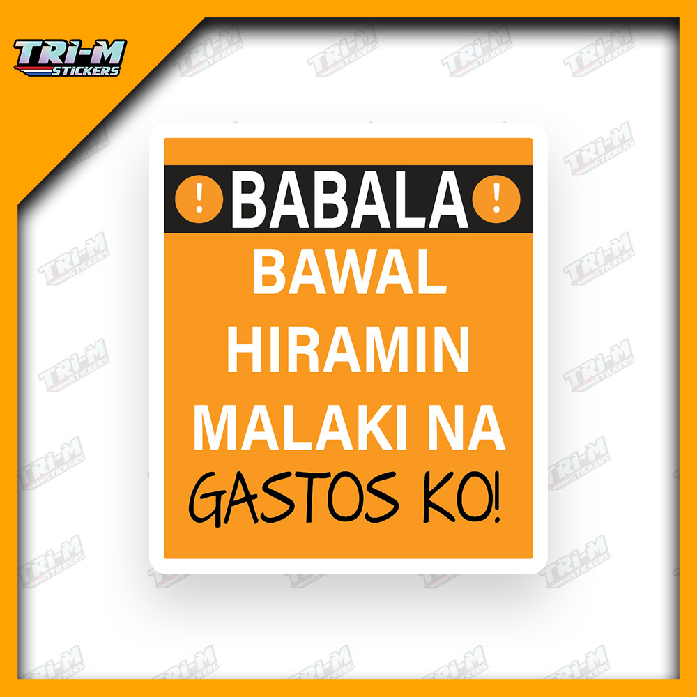 Bicycle MTB ROAD BIKE MEMES Babala Warning Sticker Glossy Hologram ...