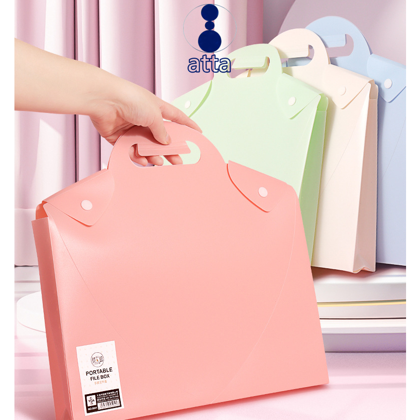 PP A4 Colorful Expanding File Folder Handbag Envelope Desk Organizer ...