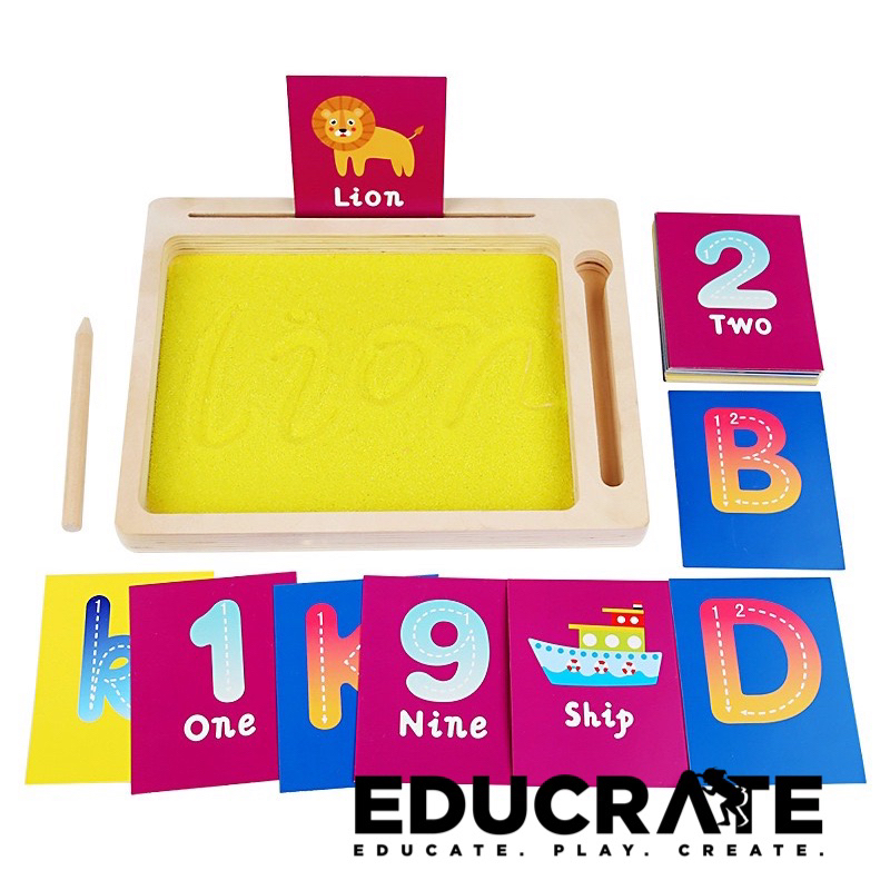 educratePH Sand Writing Tray with Flashcard and Sand MULTI USE ...