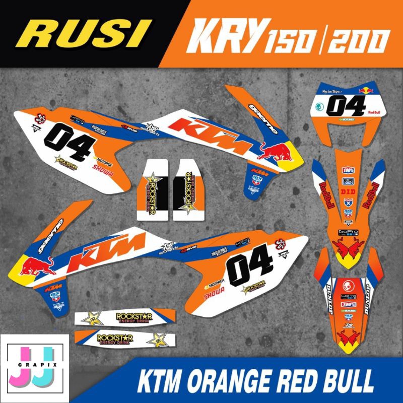 Rusi KRY 150/200 KTM Concept Full Body Decals Sticker | Shopee Philippines