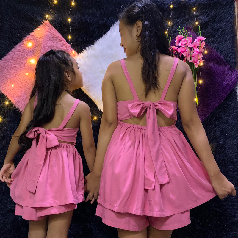 Danica coordinate mother and daughter terno ribbon back quality | Shopee Philippines