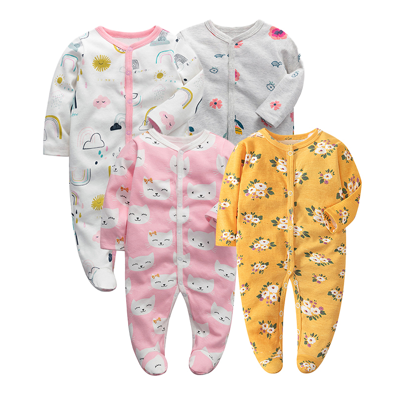 Baby Boys Girls Blanket Sleepers Newborn Babies Sleepwear Infant Long ...