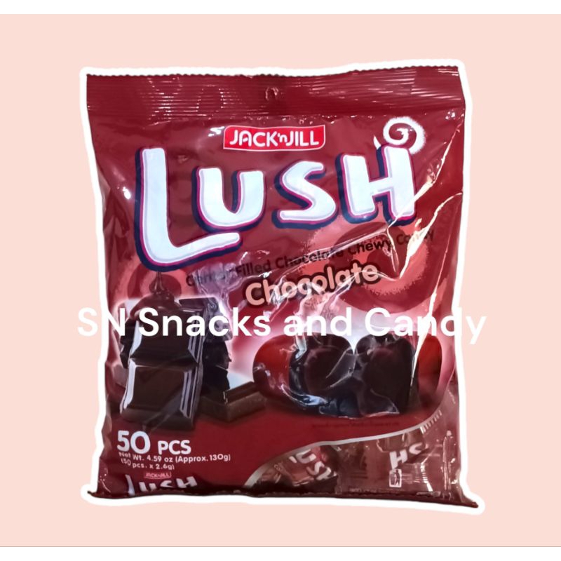 SN Lush Chocolate Chewy Candy Center Filled Chocolate (50pcs/130g ...