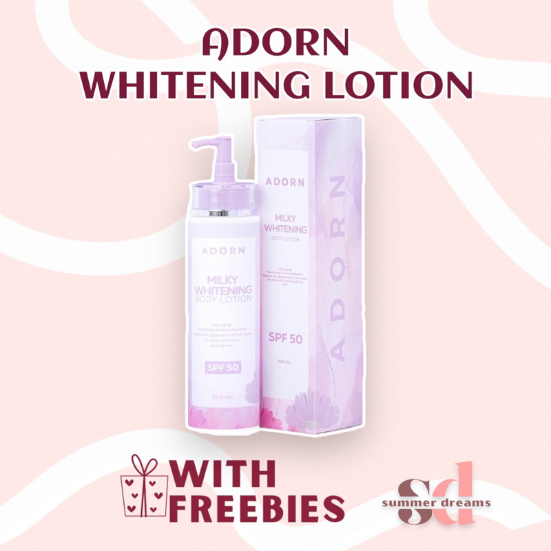 ADORN Milky Whitening Body Lotion SPF50 by Calmskin | by Camille ...