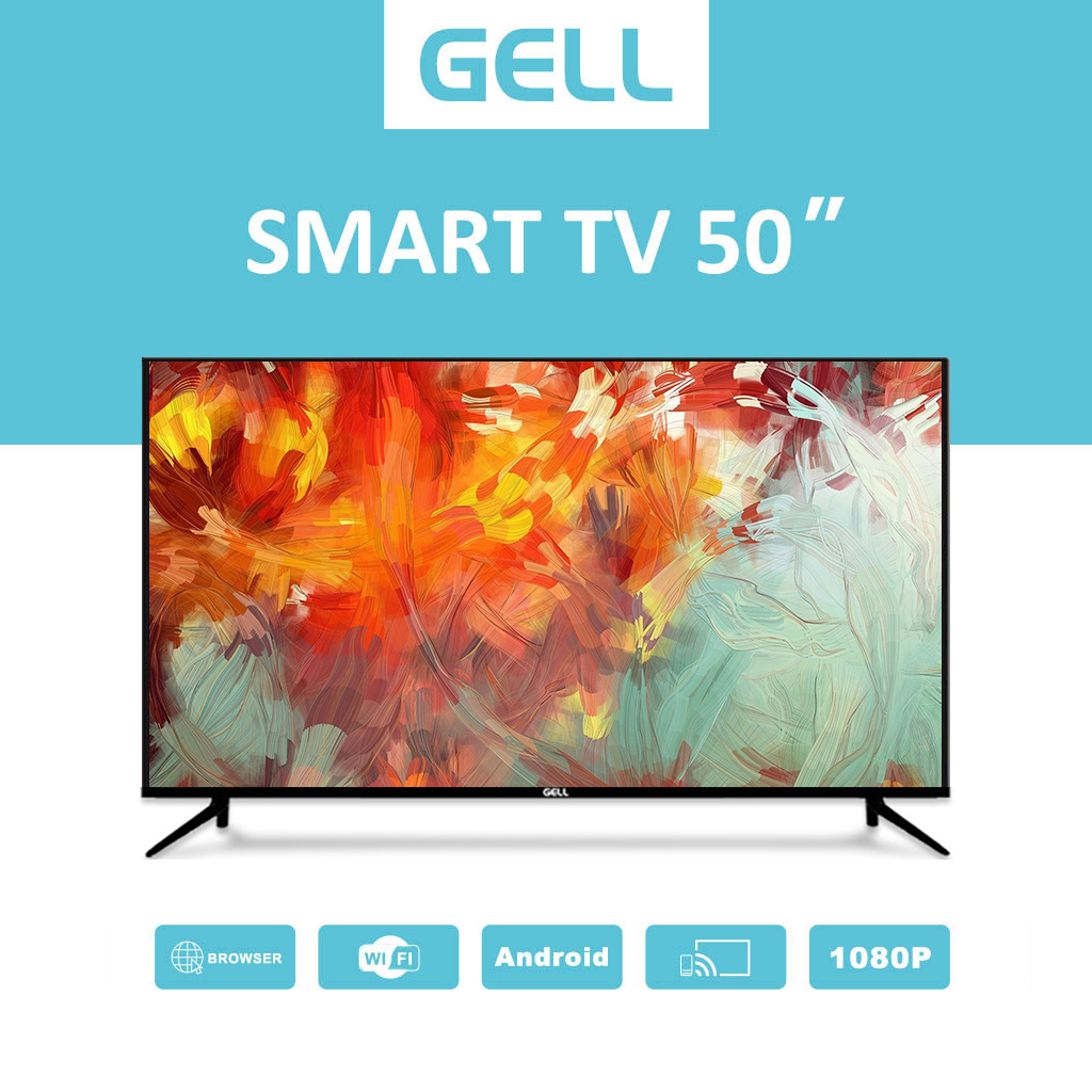 GELL 50inch smart tv flat screen 55 inches tv smart led Android 60 INCH ...