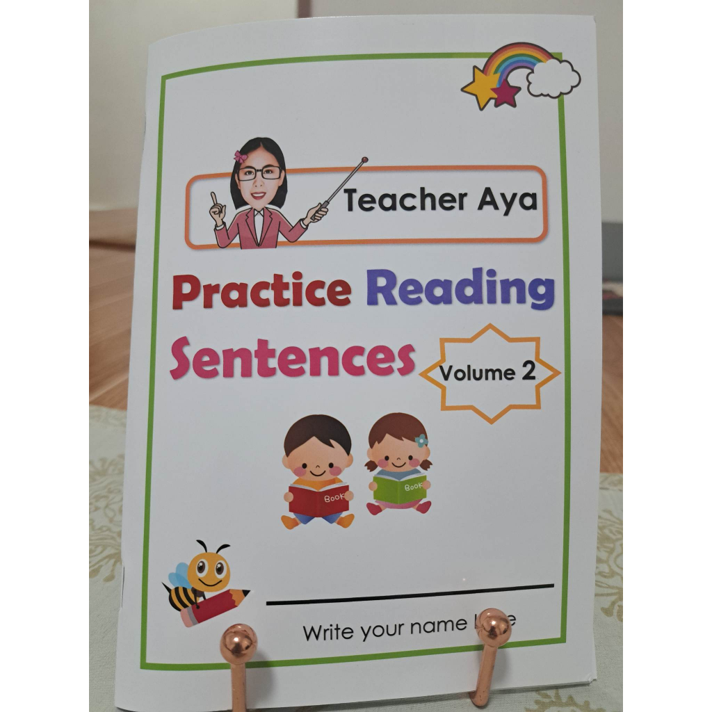 Reading English Sentences Booklet VOLUME 2 - Teacher Aya | Shopee ...