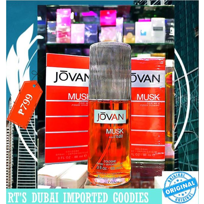 AUTHENTIC Jovan Musk for Men 88ml Jovan Musk Pour Homme Cologne Spray ...