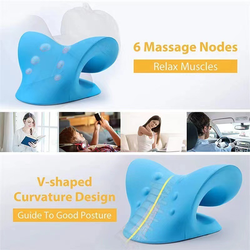 Neck Shoulder Stretcher Relaxer Cervical Traction Device Cervical sleep ...