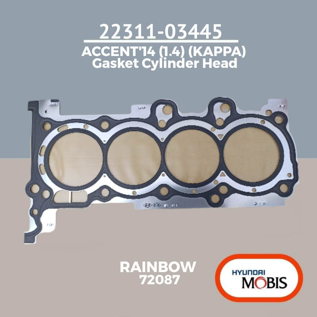 GASKET- CYLINER HEAD 1.4 KAPPA for HYUNDAI ACCENT'14 [MOBIS ORIGINAL ...