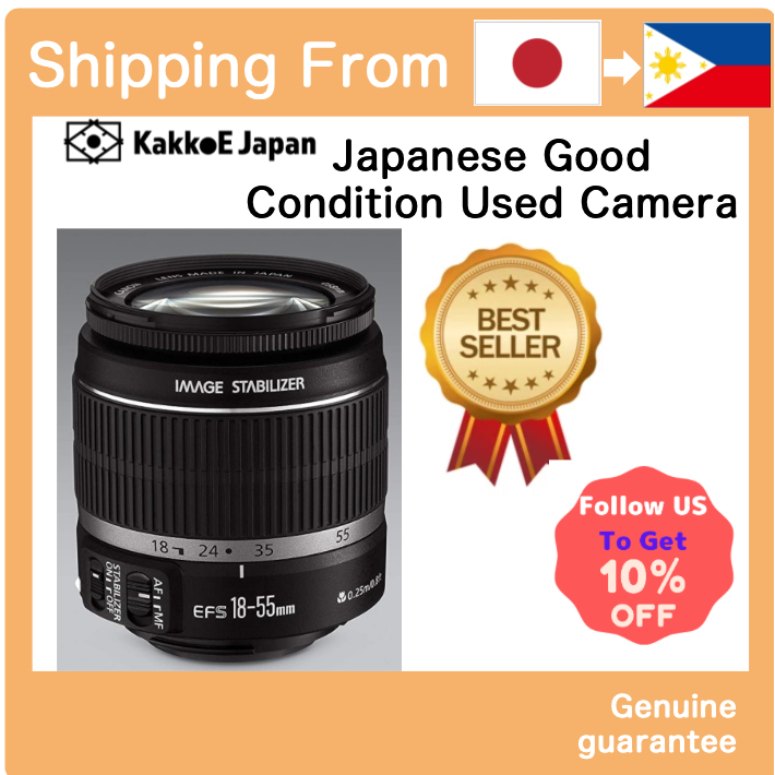 [Japan Used Lens]Canon standard zoom lens EF-S18-55mm F3.5-5.6 IS ...