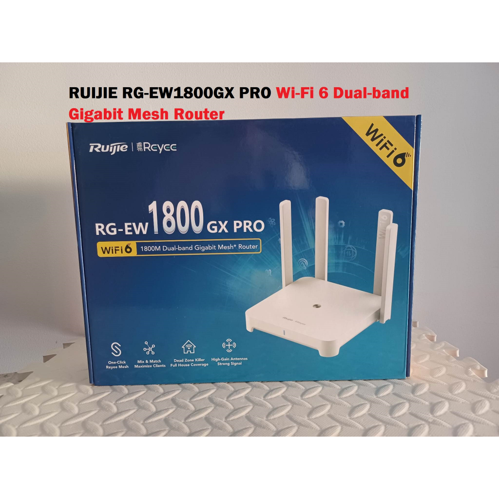 RUIJIE RG-EW1800GX PRO Wi-Fi 6 Dual-band Gigabit Mesh Router | Shopee ...