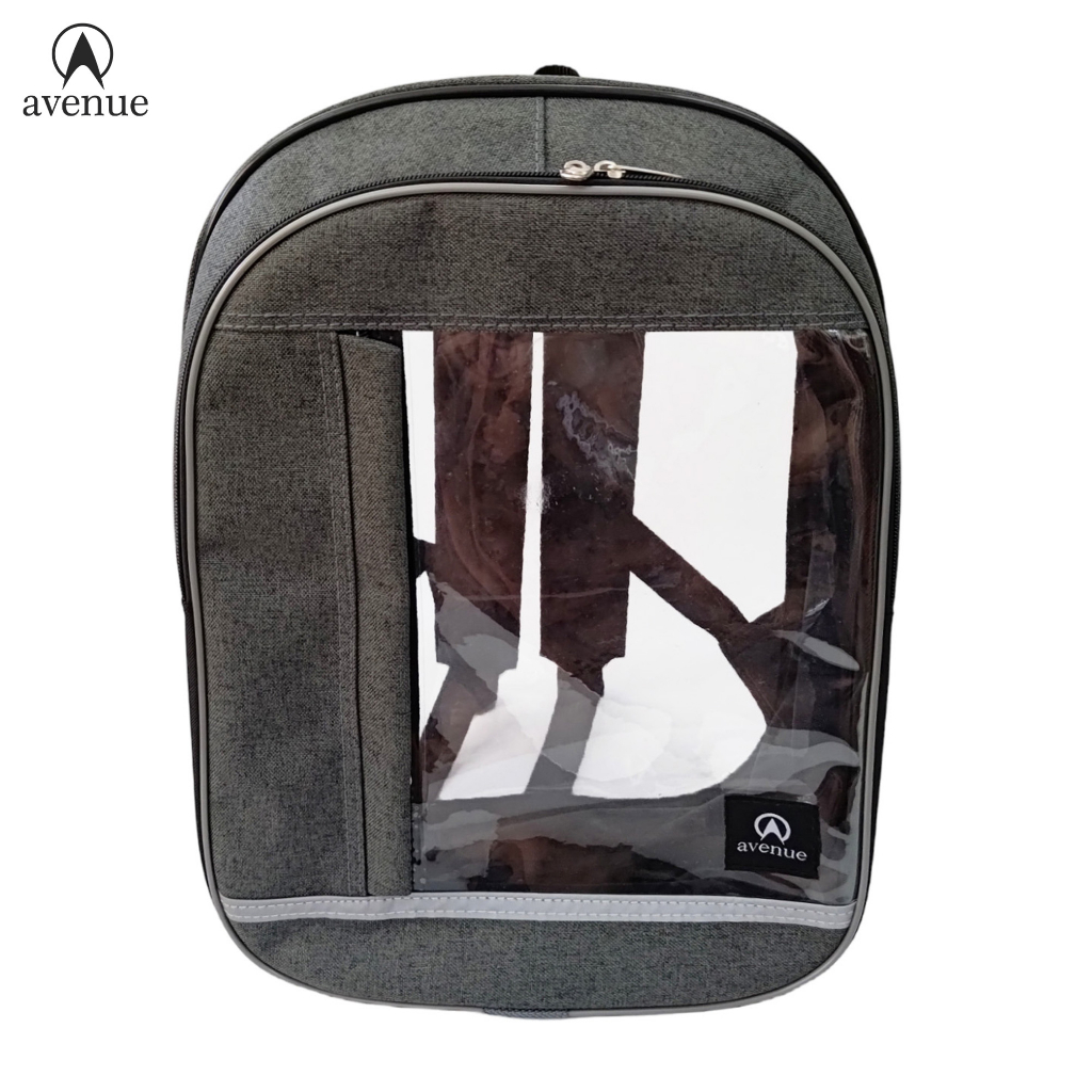 Avenue #3133 Transparent Backpack PVC Bag Knapsack | Shopee Philippines