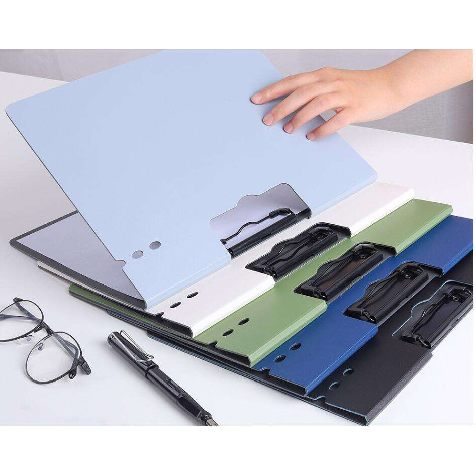 Clip Foldable Cover Gray Foldable Clip Board With Pen Holder Clipboard ...