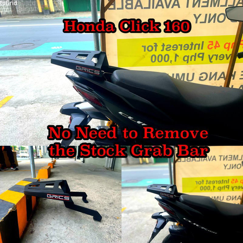 Honda Click 160 Stay Grab Bar (No Need to Remove the Stock Grab Bar ...