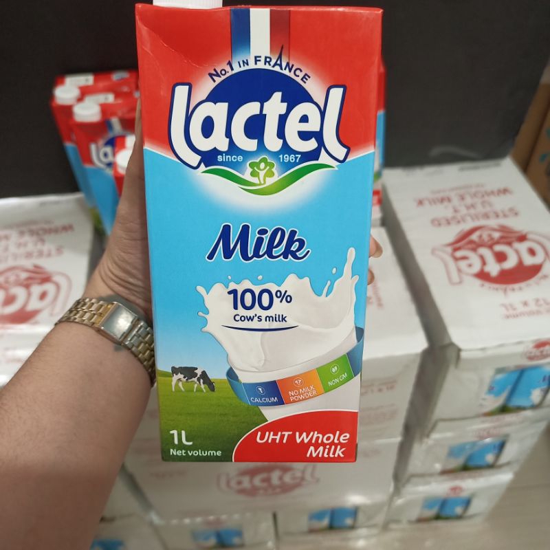 LACTEL UHT WHOLE MILK 100% Cows Milk - 1Liter | Shopee Philippines