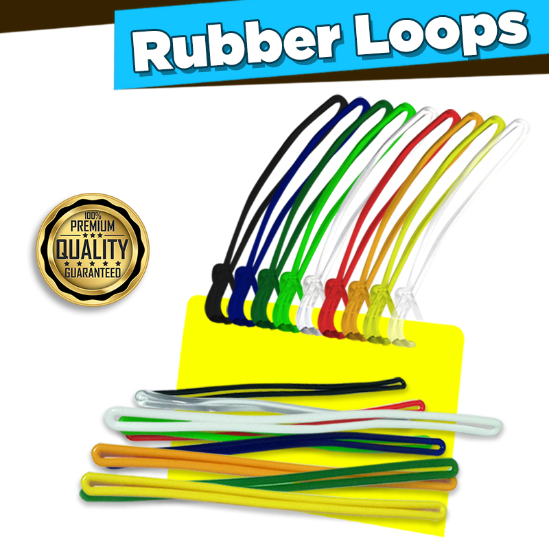 Rubber Loops for Bag Tag Making 6inches Long - 100pcs per pack | Shopee ...