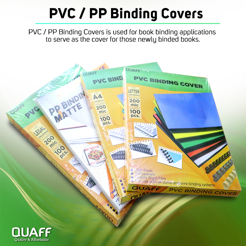 QUAFF PVC Binding Cover Short / A4 / Long | Shopee Philippines