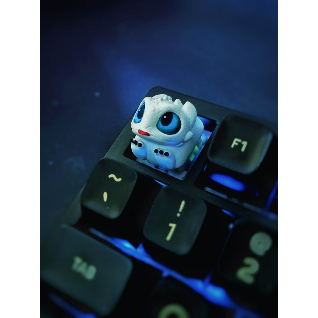 Toothless and Light Fury Artisan keycaps by Moon Factory | Shopee ...