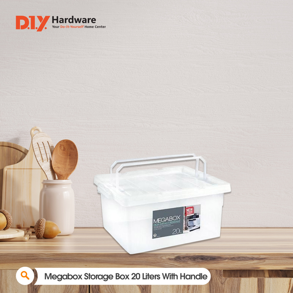 Megabox Storage Box 20 Liters With Handle (Mg-686H) | Shopee Philippines