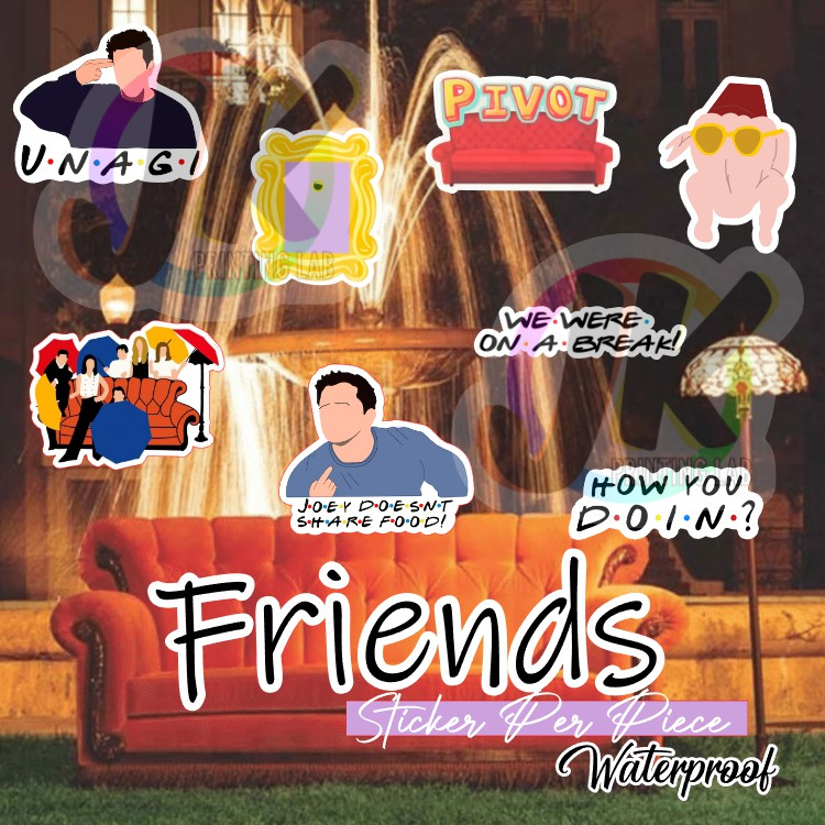 FRIENDS Vinyl Sticker [1 PIECE] | Shopee Philippines