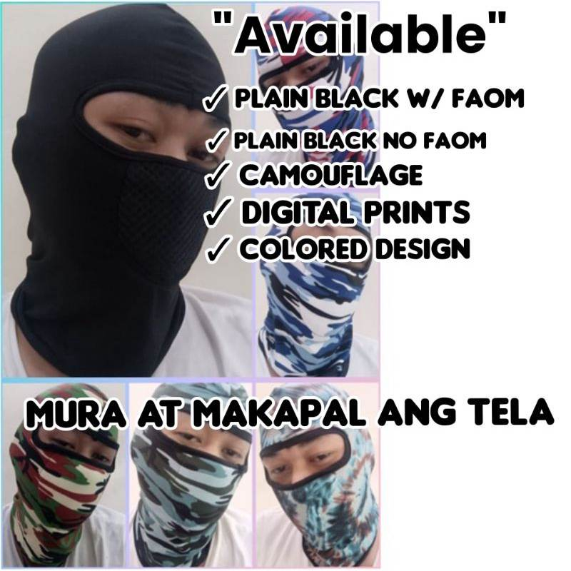 Balaclava Motorcycle Turban Accessories Full Face Mask Gear | Shopee ...